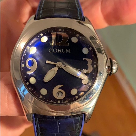 Corum | Accessories | Corum Bubble Watch Blue | Poshmark